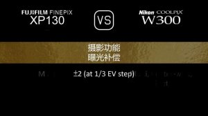 Fujifilm FINEPIX XP130 与 Nikon Coolpix W300 的规格比较