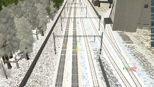 trainz 2012 _ МЦК _ Обзор зимней версии маршрута, часть 1