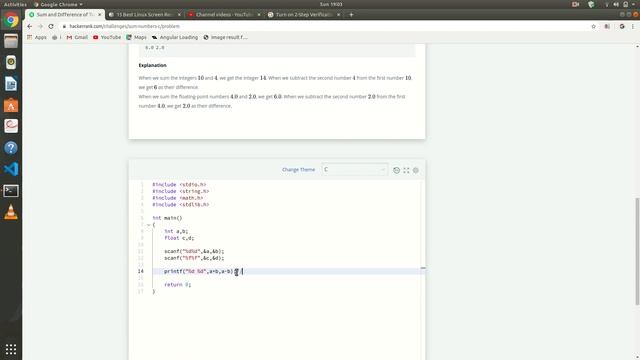 3 Sum And Difference Of Two Numbers Hackerrank C Solutions смотреть онлайн видео от