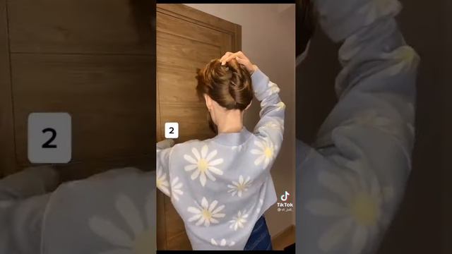 3 быстрых прически с крабиком /#shorts
