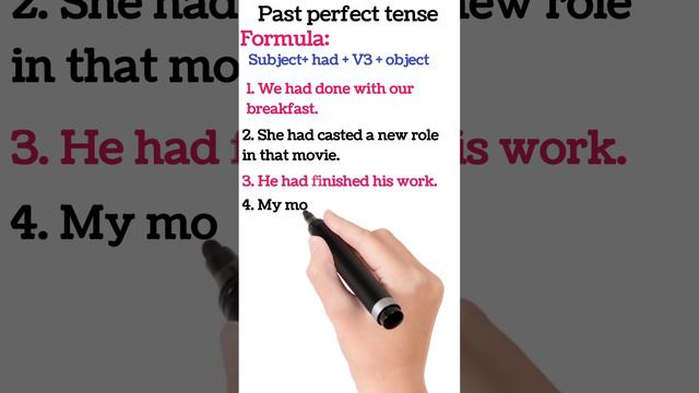 Past perfect tense