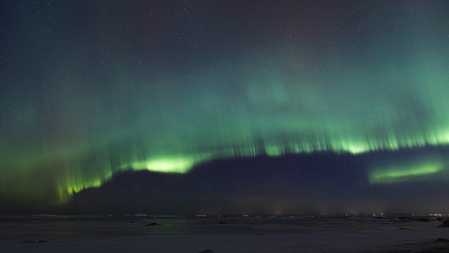 Северное сияние 03.03.2024, Шепелевский маяк, 4k