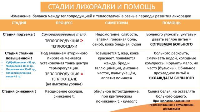 13.2. Лихорадка