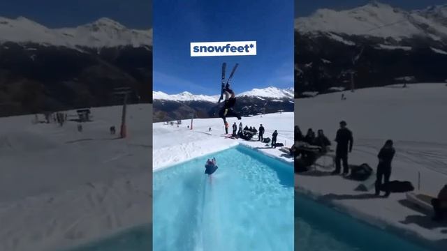 Экстремальный прыжок на лыжах