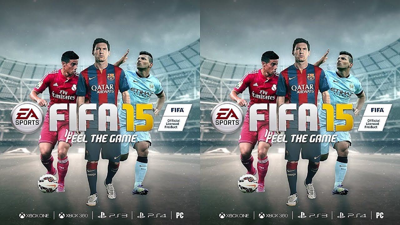 FIFA 15 3D video SBS VR box google cardboard