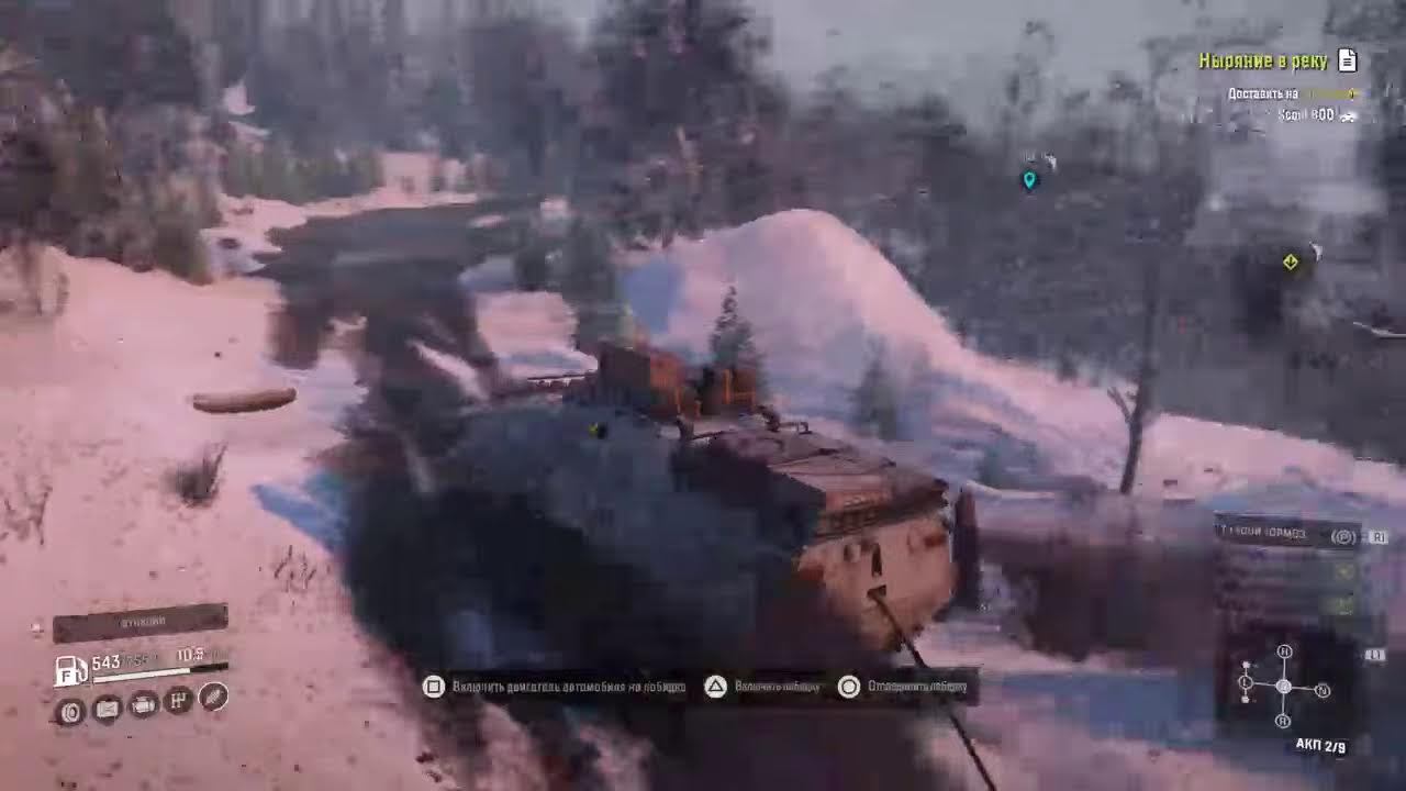 SnowRunner на PS4 Slim. Аляска.