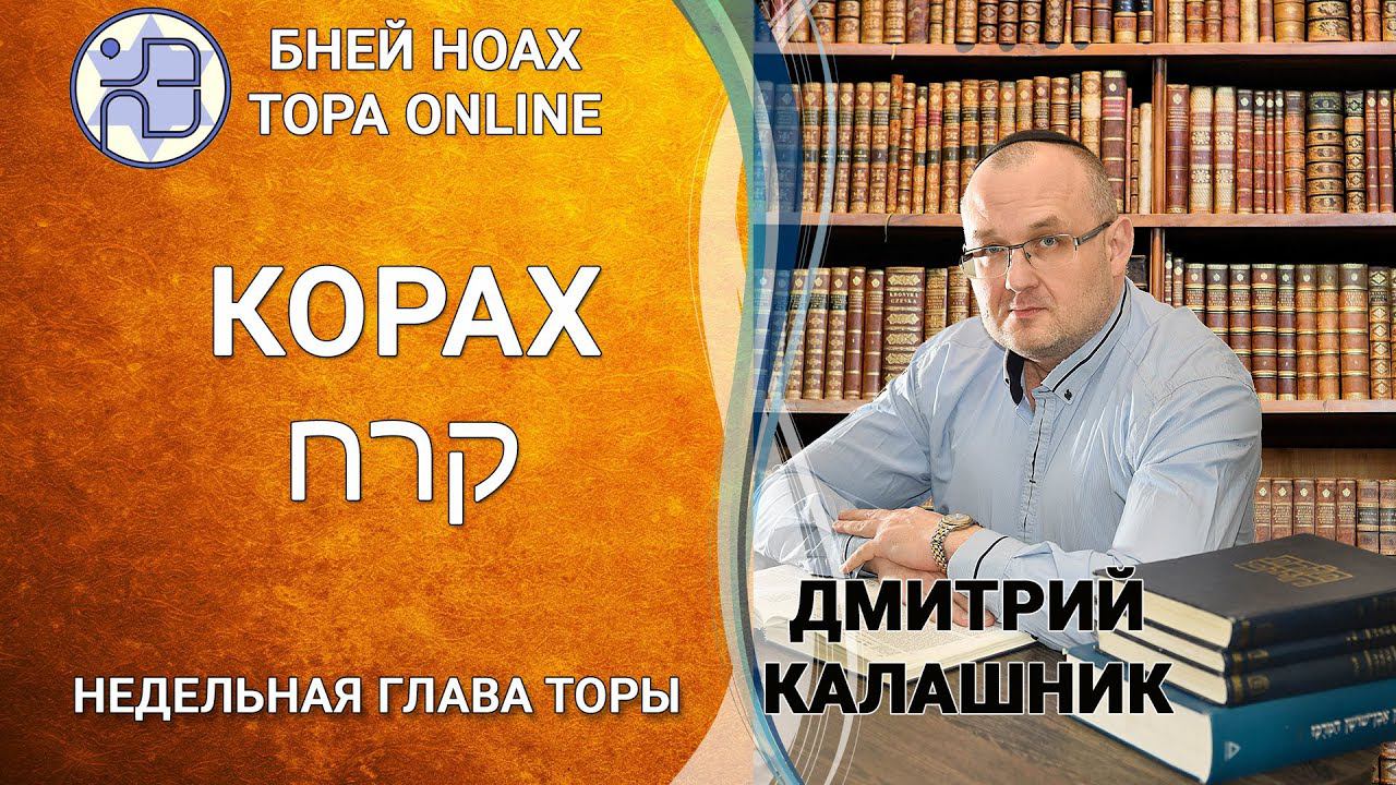 Недельная глава КОРАХ (קֹרַח) || Дмитрий Калашник || 5782