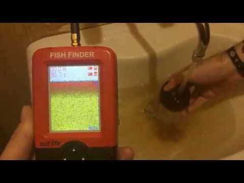 Часть 2. Тест, обзор эхолота FISH FINDER для рыбалки с алиэкспресс.