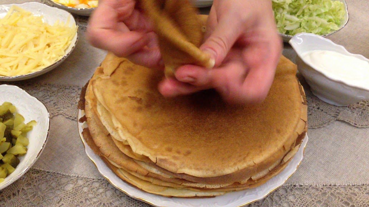 Блины на минералке