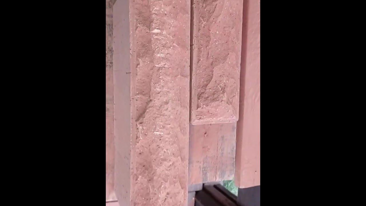 Как сделать колотые кирпичи своими руками #shorts