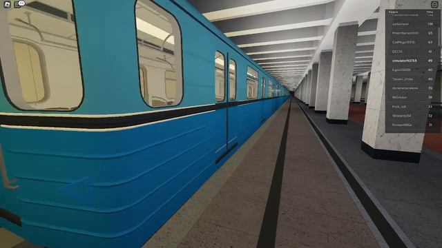 Roblox Automatic Moscow metro отправление Еж3 со станции Кузьминки ...