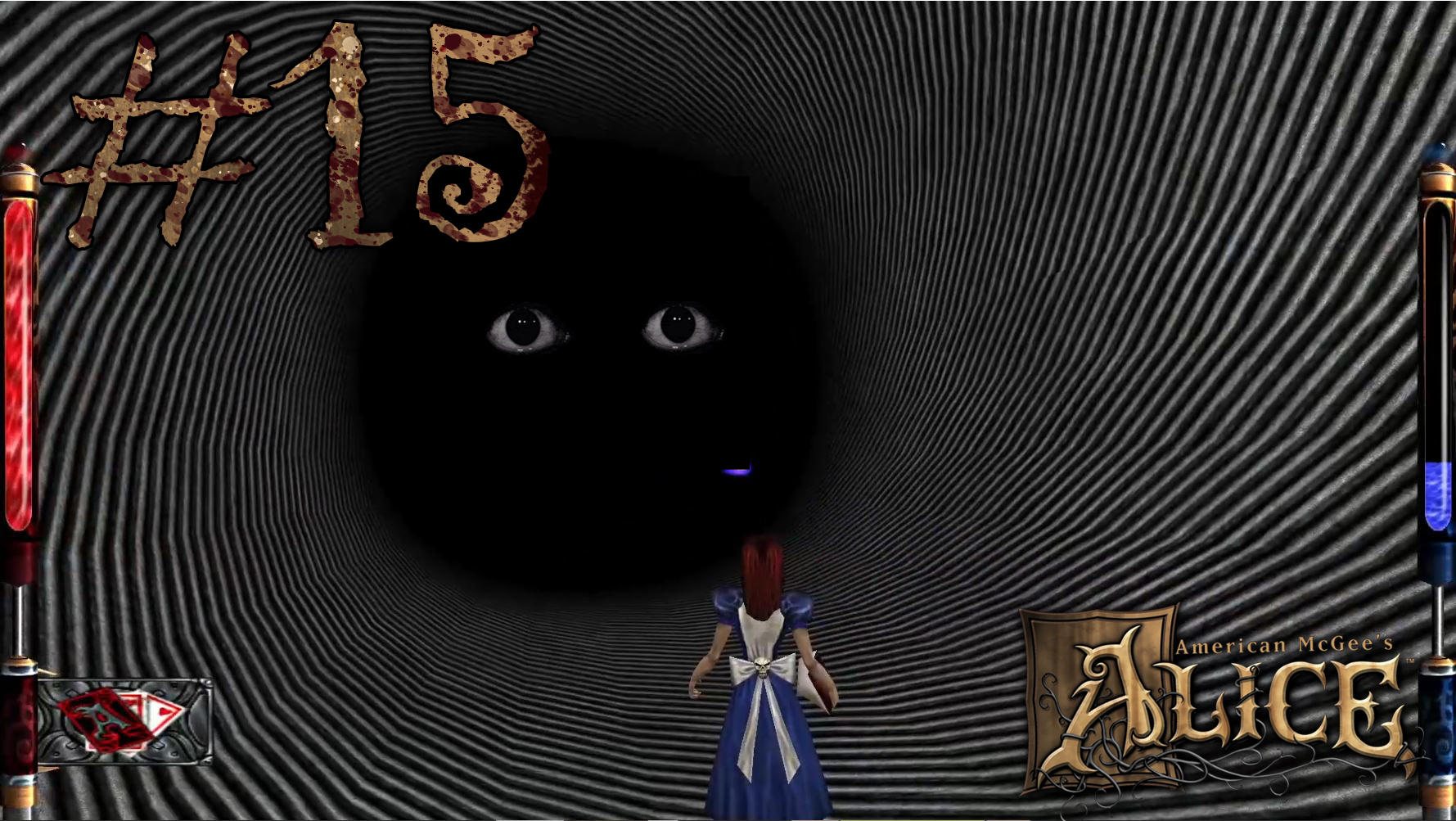 Прохождение American McGee’s Alice. Кривое зеркало в эфире а ведущие пауки с детскими лицами. #15