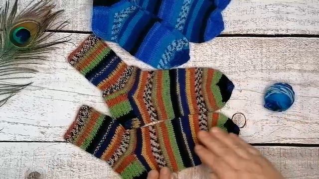 Самые простые носочки спицами. Обзор.