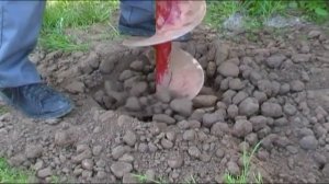 Бурение мотобуром Iron Mole M 7-350