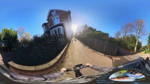 An E-bike ride on an Eskute Voyager through Rowley Park & adjacent streets, filmed on an insta360X