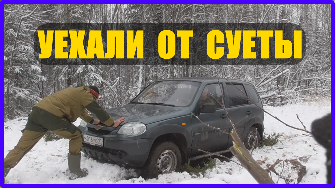Поездка в лесную избу. Потеряли собаку. Живем в избе. Рябчики!