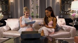 ariana grande getting annoyed at emma roberts