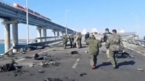 ❗️СК РФ публикует видео с места взрыва на Крымском мосту