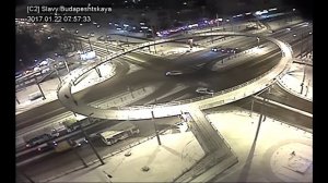 22.01.2017, ДТП на перекрестке пр.Славы и ул.Будапештской