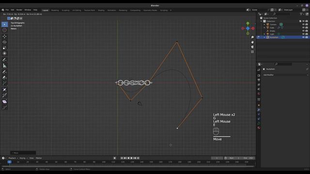 Blender - Моделирование цепочки