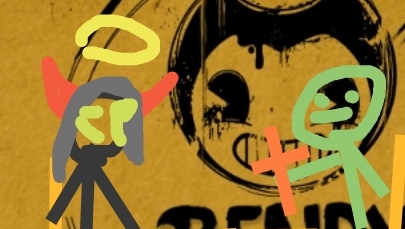 Свидание с полу ангелом полу демоном (Bendy and the ink machine)
