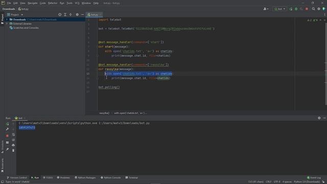 Создание телеграм-ботов на python (telebot) 20 / Рассылка сообщений пользователям – смотреть ...