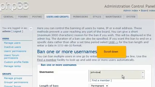 Tutorial: How to ban users in phpBB | LayerOnline Web Hosting – смотреть онлайн видео от ...
