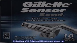Great product -  Gillette Sensor Excel Men's Razor Blade Refills, 10 Count