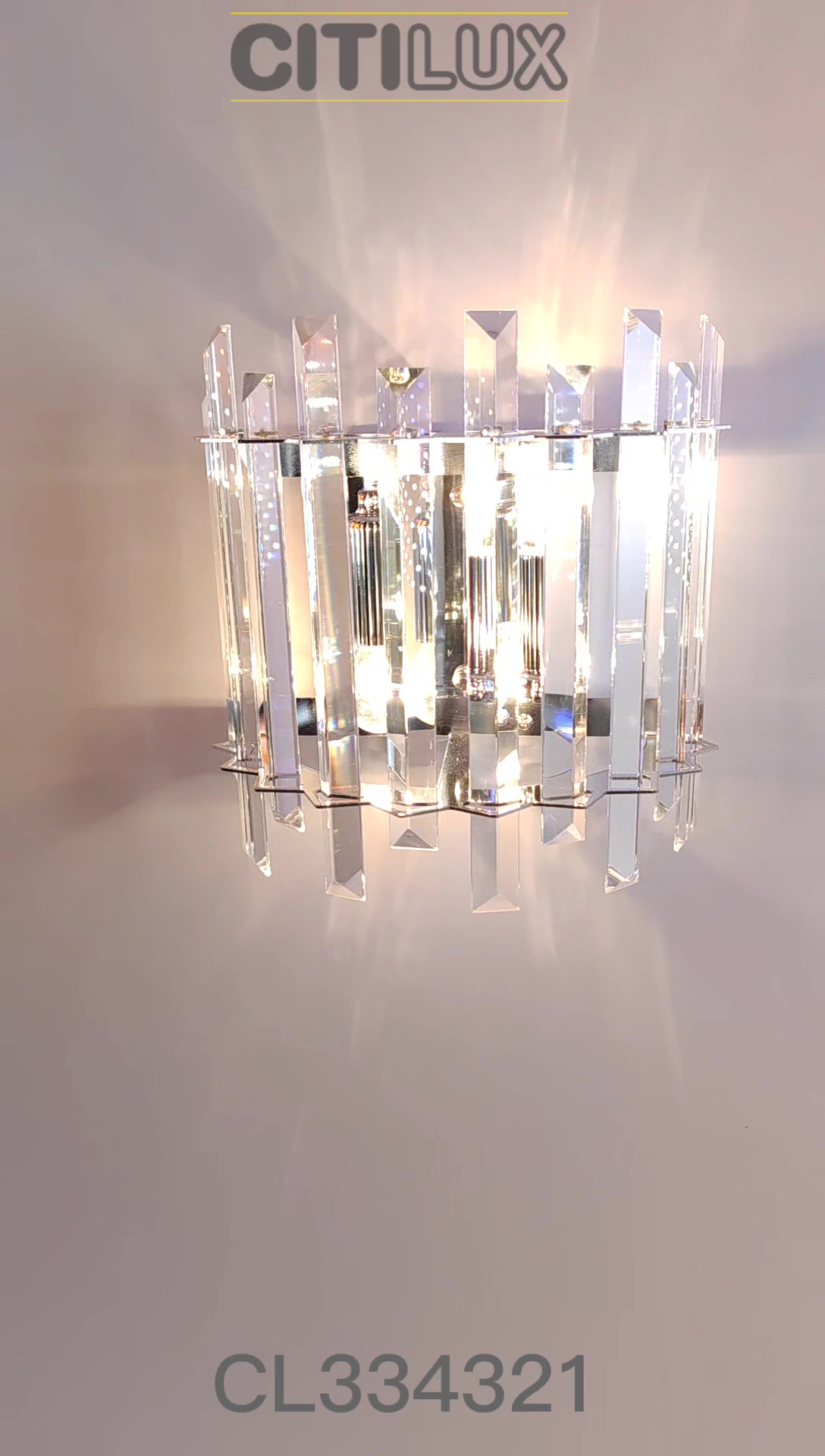 Citilux Ингвар CL334321 Бра хрустальное Хром