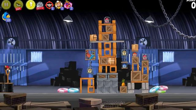 Angry Birds Rio level 16 in Smugglers Den Walkthrough - смотреть видео ...