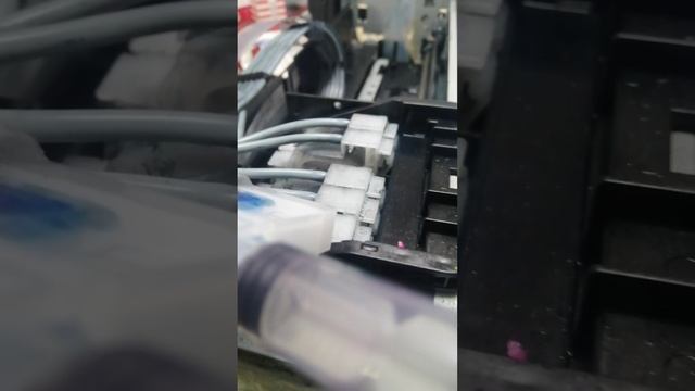 Если принтер Epson l805, полосит, печатает зеленым  - проверьте демпферы