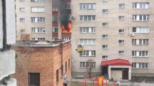 Новосибирск. Пожар на Кропоткина.