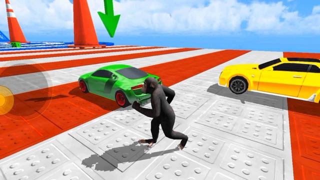 Интересные моменты гонки ?️? Impossible car stunt game android
