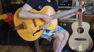 almost blue 18in ziricote archtop Dearmond Rhythm Chief 100