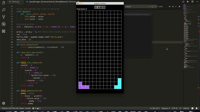CS10 Final Project Tetris Python – смотреть онлайн видео от Питон: сила ...