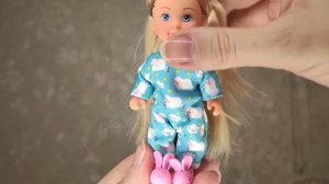 Маленькая прелестница?Кукла малышка 12 см EVI LOVE Good night:  распаковка и обзор