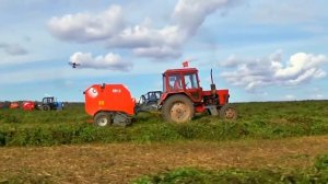 Соревнования пресс-подборщиков. Competitions of balers