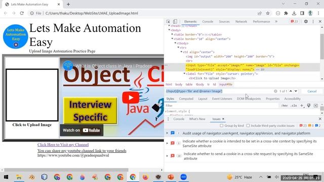 How to Automate Image Upload in Selenium Automation | Pradeep Nailwal – смотреть онлайн видео от ...