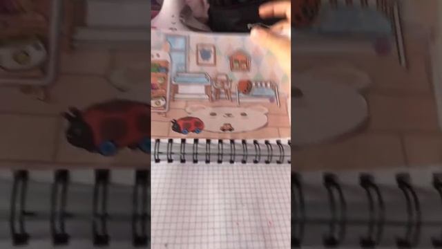 Тока бока. Бумажная тока. Бумажная комната в токе боке.