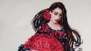 129 Вышивка. Танец с веером от Риолис.