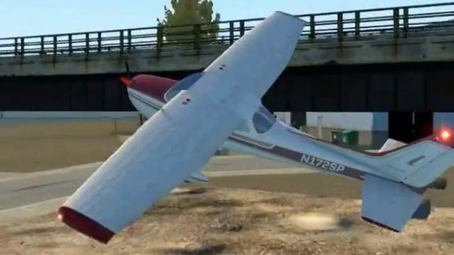 Аварийная посадка Самолета на шоссе / x-plane 11