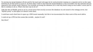 offsite mysql access