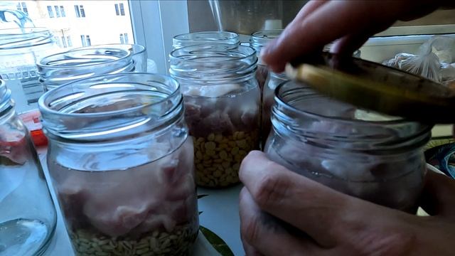 АВТОКЛАВ В РАБОТЕ! ДЕЛАЮ КАШИ ГОРОХОВУЮ И ПЕРЛОВУЮ С МЯСОМ ! ГОТОВЛЮ КАШИ КОТОРЫЕ БУДУ БРАТЬ С СОБОЙ