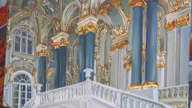 #58 АРХИВ: ИТОГИ: Завершение работы МАСЛОМ ПО ПОТАЛИ | Колонны, свет, тень, орнамент, лепнина и т.д.