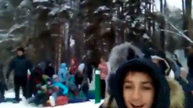 Катаемся на ватрушках