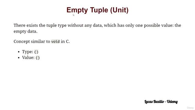 19 - Empty Tuple Unit