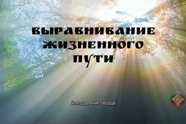 ВЫРАВНИВАНИЕ ЖИЗНЕННОГО ПУТИ