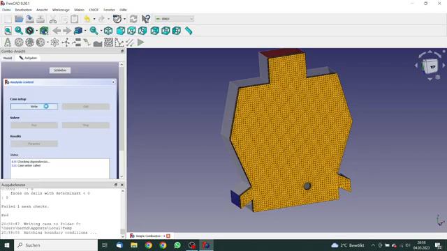 Freecad CfdOf Tutorial 11 Simple Combustion with reactingFoam