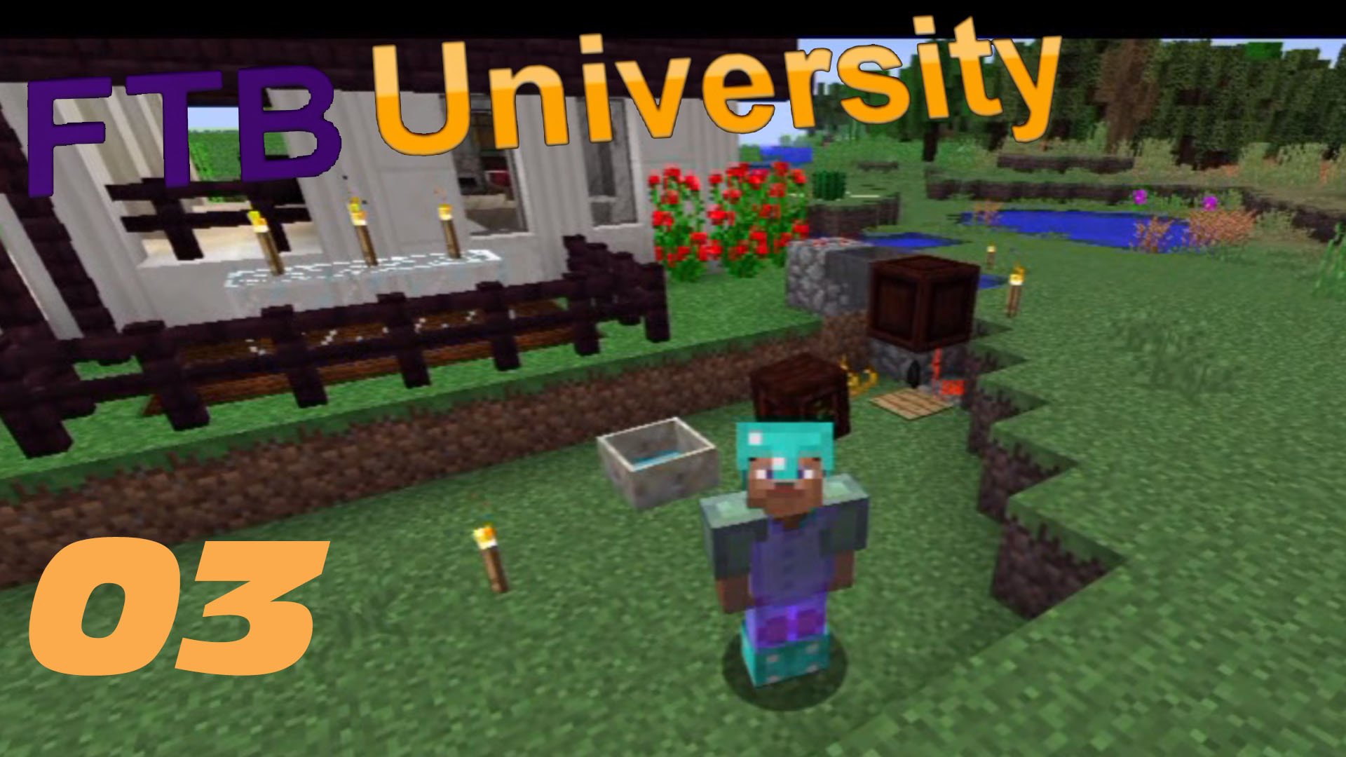 Minecraft 1.12.2 FTB University Lp Ep #3 Мана и жемчуг эндера