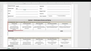 Employee Appraisal Form: Automated Excel Template.
